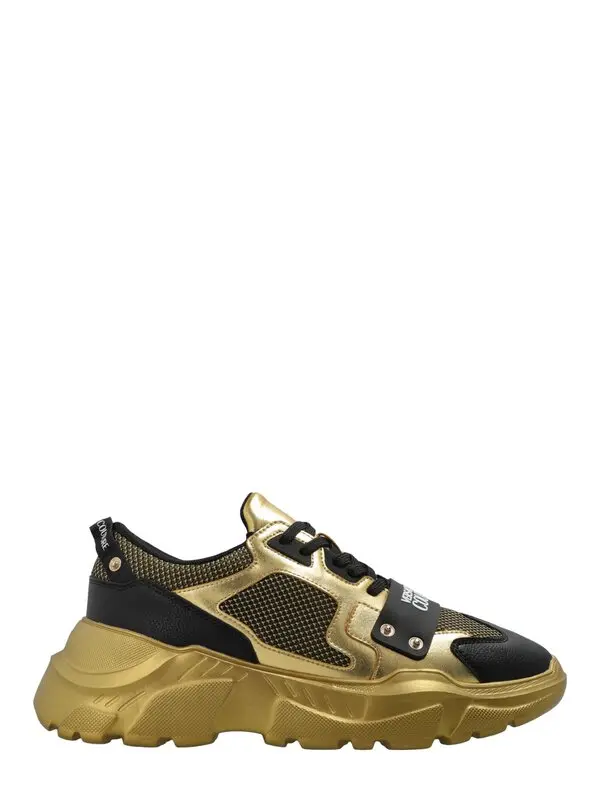 Versace Logo Sneakers - Gold
