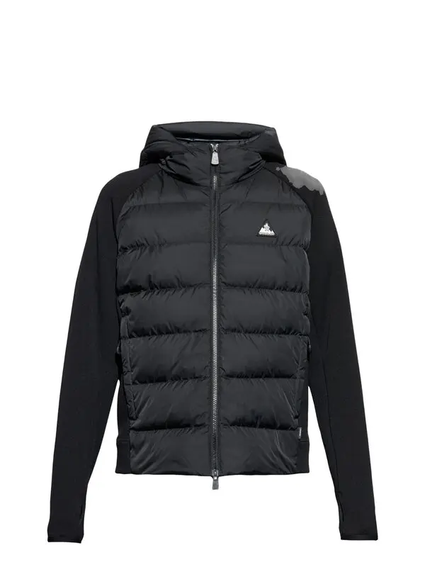 Moncler Quilted Zip-up Sweatshirt - Black