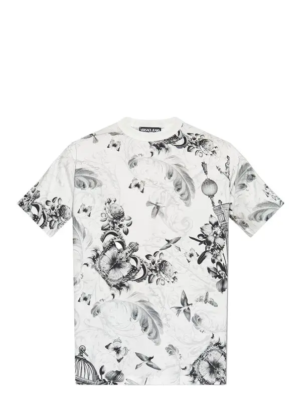 Versace T-shirt With Print - White