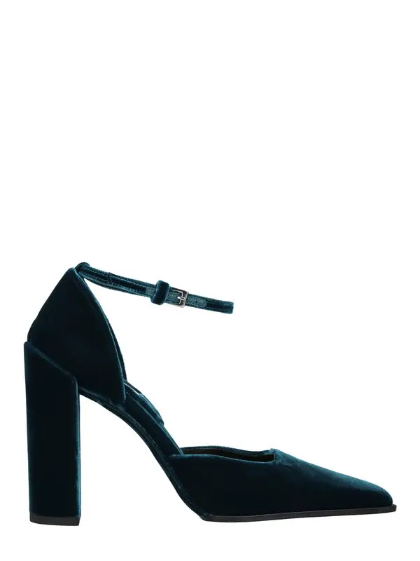 Alaïa Velvet D'orsay 90 Pumps - Blue