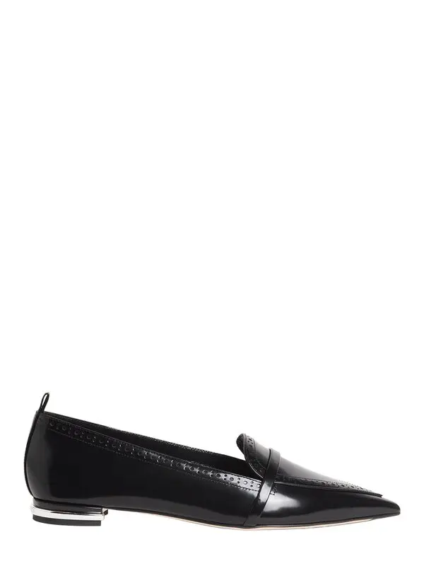 MALONE SOULIERS Patent Leather Dora Loafers - Black