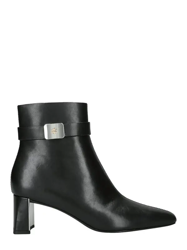 Tory Burch Leather Georgia Ankle Boots - Black
