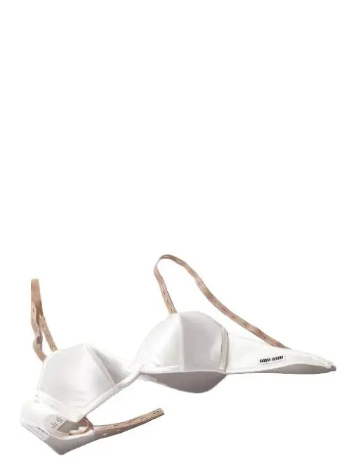Miu Miu Raso Reggiseni - White