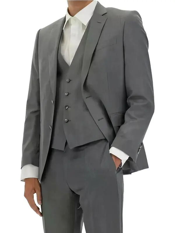 BOSS Virgin-wool Jacket - Grey