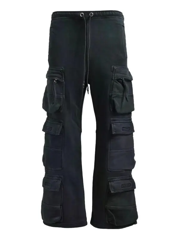 BREATH Fade Cargo Track Pants - Black