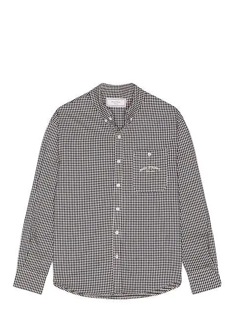 HOUSE OF SUNNY Gingham Shirt In Blue - Navy