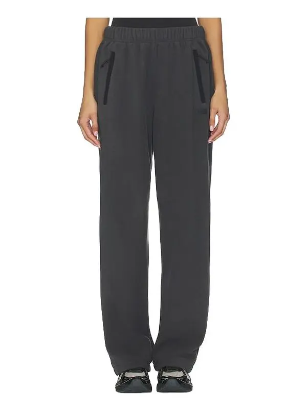 SKIMS Fleece Lounge Straight Leg Pant - Ash Contrast
