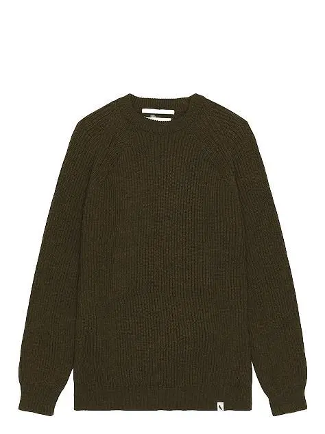 PEREGRINE Ford Crew Sweater - Olive