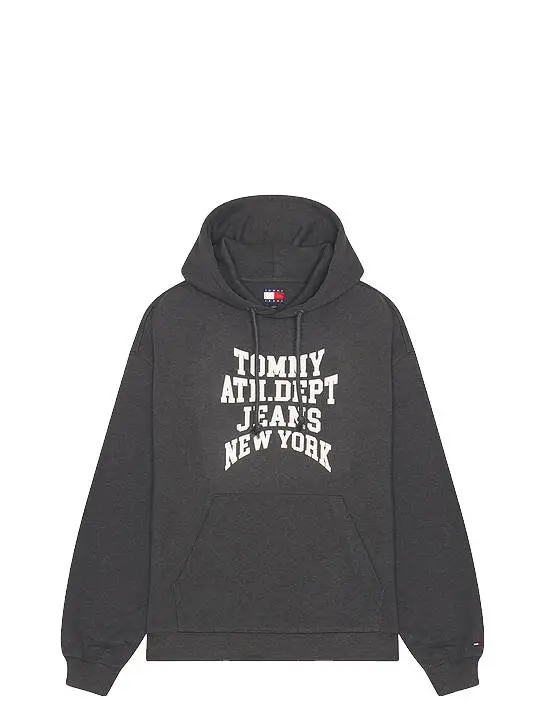 Tommy Hilfiger 90s Varsity Hoodie - Washed Black