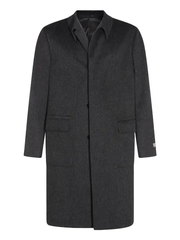 Canali Wool Coat - Multicolor