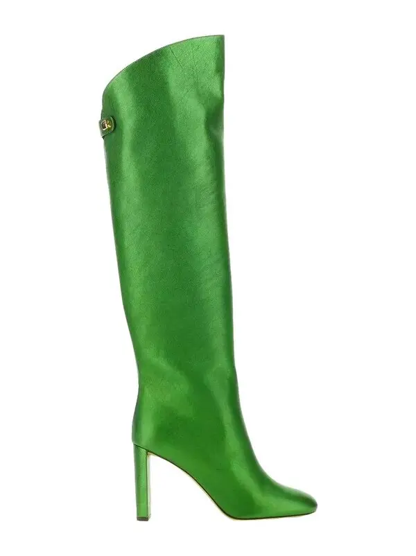MAISON SKORPIOS 90mm Adriana Boots - Green