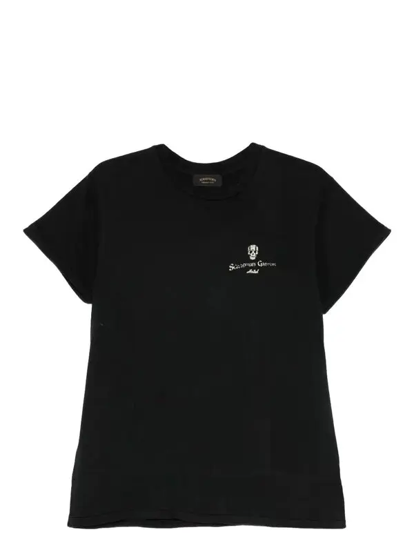 SCHAEFFER'S GARMENT HOTEL Round-neck T-shirt - Black