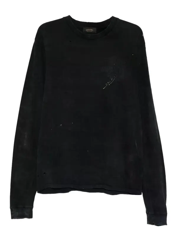SCHAEFFER'S GARMENT HOTEL Round-neck Sweatshirt - Black