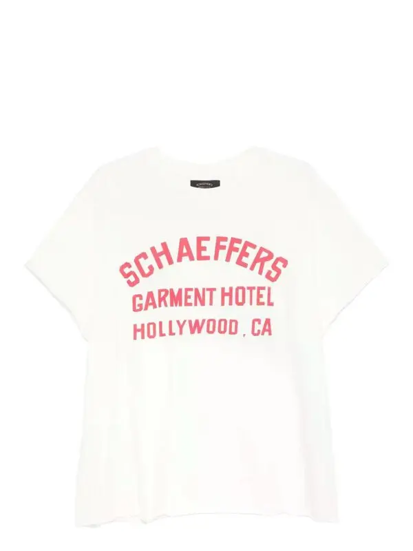 SCHAEFFER'S GARMENT HOTEL Cotton T-shirt - White