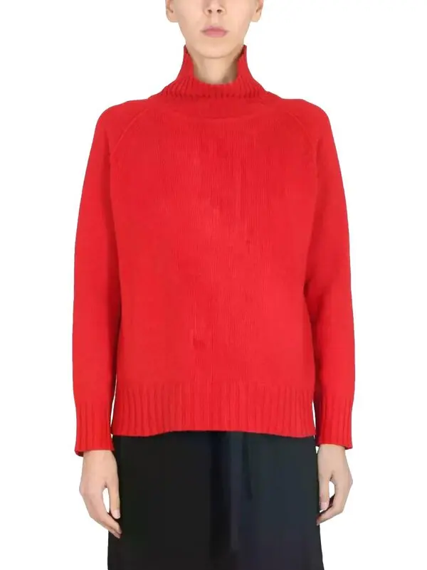 STEFANO MORTARI Roll-neck T-shirt - Red