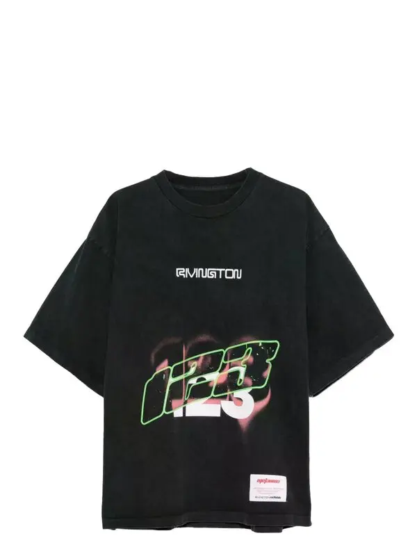RIVINGTON ROI REBIS Logo Graphic T-shirt - Black