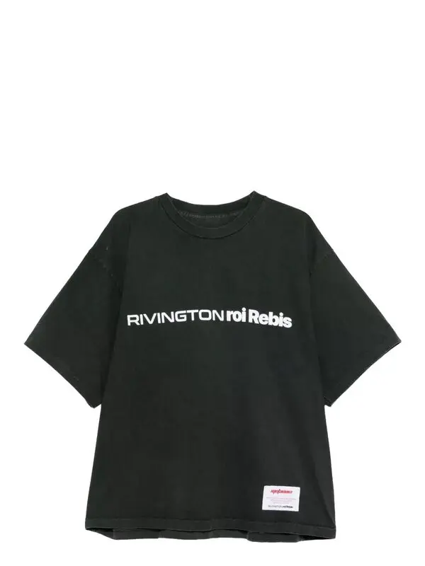 RIVINGTON ROI REBIS Logo Detail T-shirt - Black
