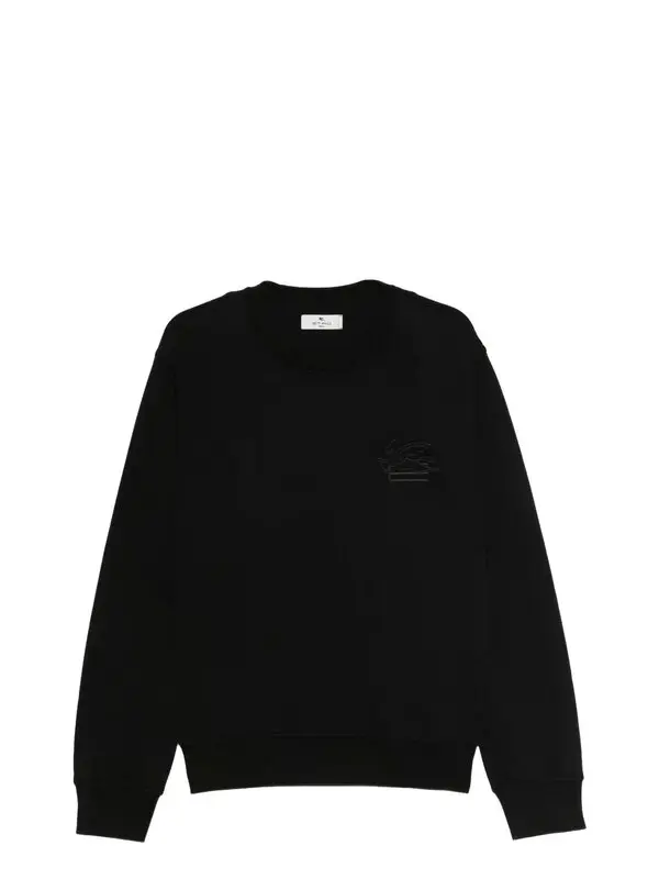 Etro Embroidered Crew Neck Sweatshirt - Black