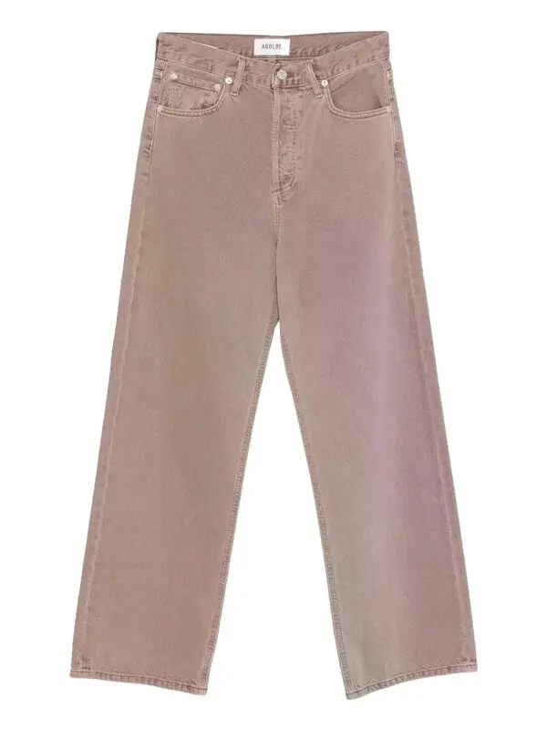 AGOLDE Button-fly Straight Leg Jeans - Neutrals