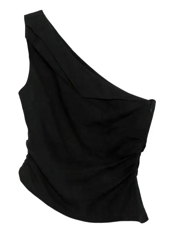 OCCLEUS August One-shoulder Top - Black