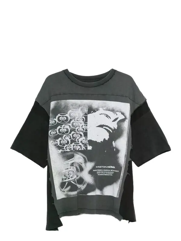 RIVINGTON ROI REBIS Graphic Panel T-shirt - Black