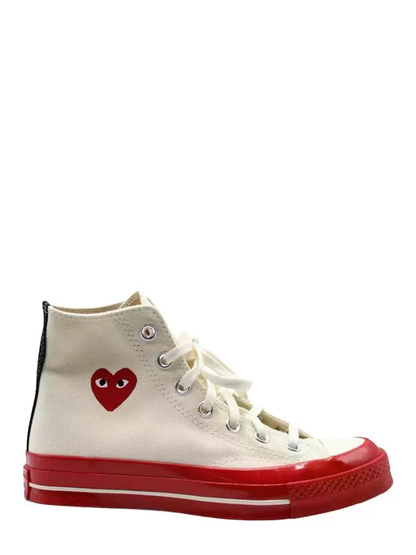 Play Comme Des Garcon X Converse Chuck 70 Sneakers - White