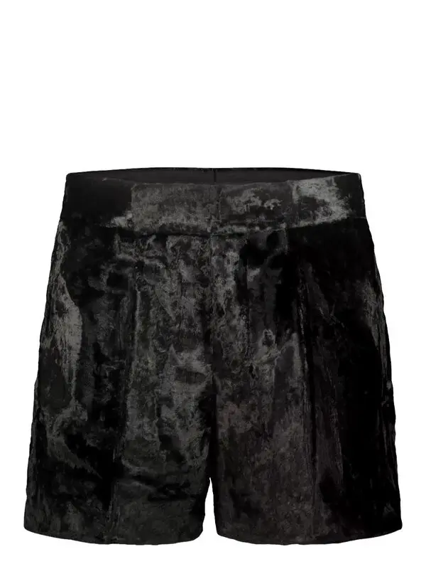 SAPIO N°7c Velvet Shorts - Black
