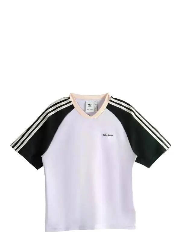 Adidas Stripe-detailing T-shirt - White