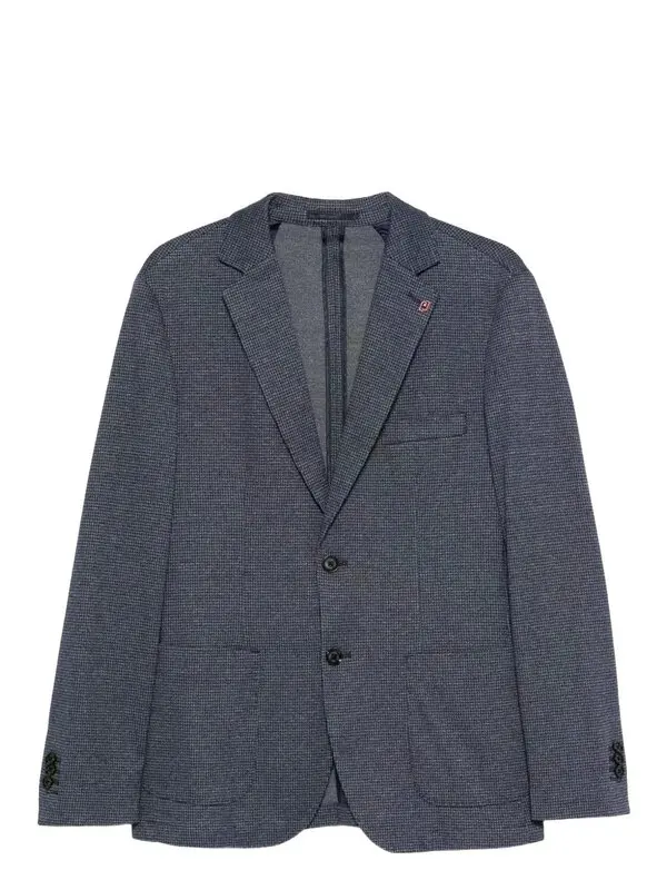 Liu Jo Checked Single-breasted Blazer - Blue