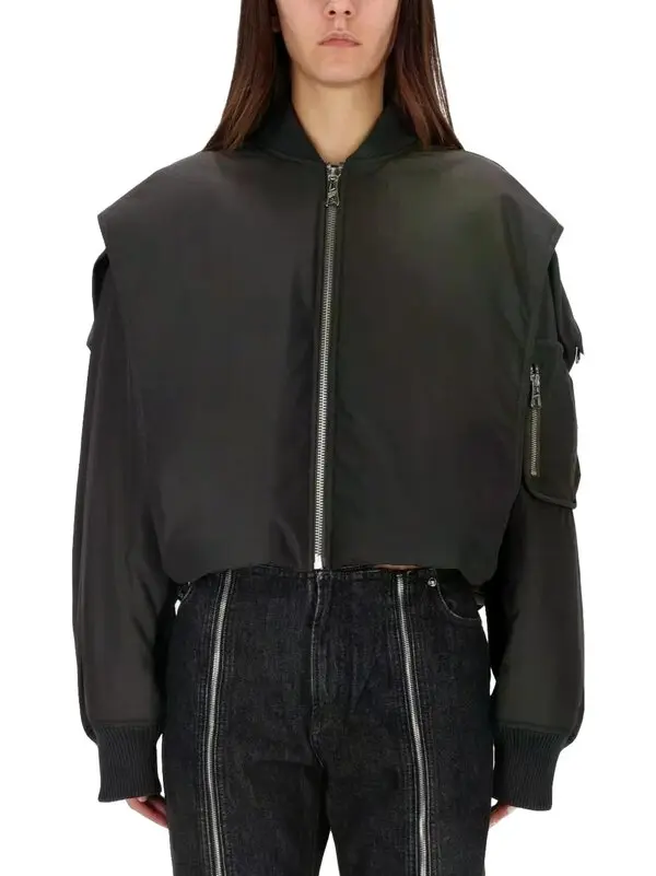 Jean Paul Gaultier Zip-fastening Bomber Jacket - Grey