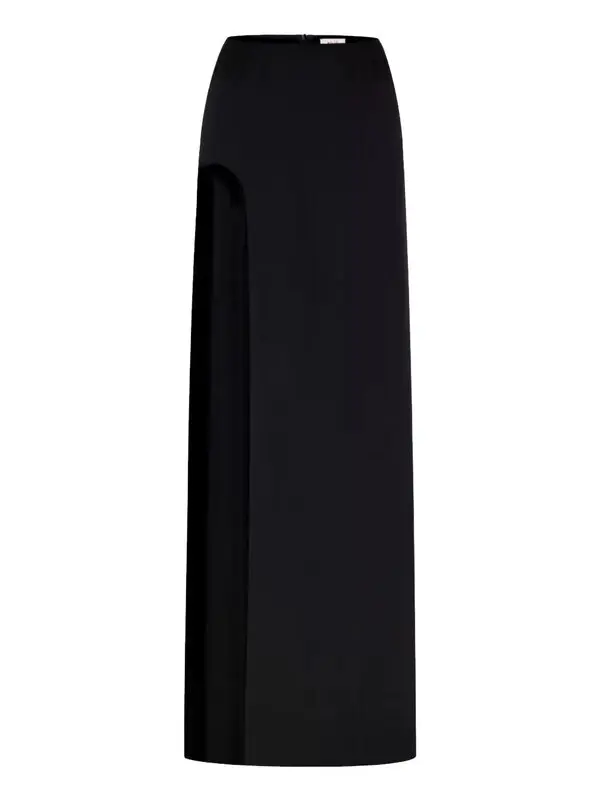 NUE Keira Side-slit Maxi Skirt - Black