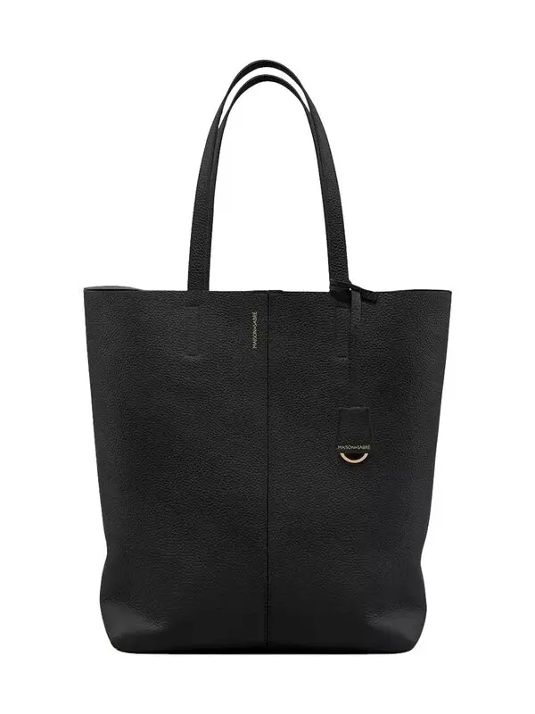 MAISON DE SABRE Tall Leather Soft Tote - Black