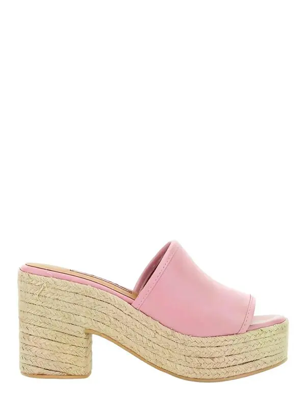 Moschino Espadrille Platform Sandals - Pink