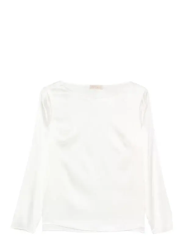PUROTATTO Long-sleeve Blouse - White