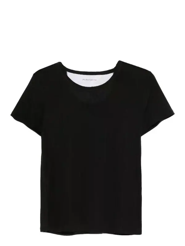 PUROTATTO Crew-neck T-shirt - Black