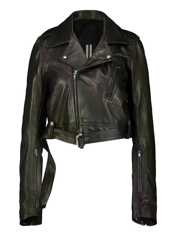 Rick Owens Luke Stooges Cropped Jacket - Black