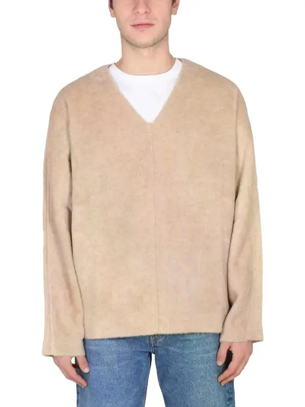 Séfr V-neck Sweater - Neutrals