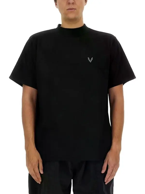 SOUTH2 WEST8 Logo-embroidered T-shirt - Black