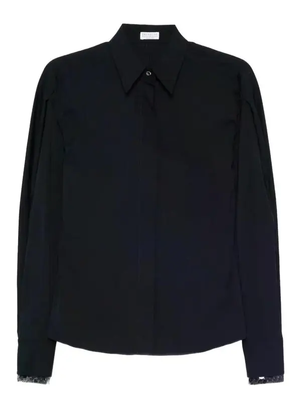 Brunello Cucinelli Cotton Blouse - Black