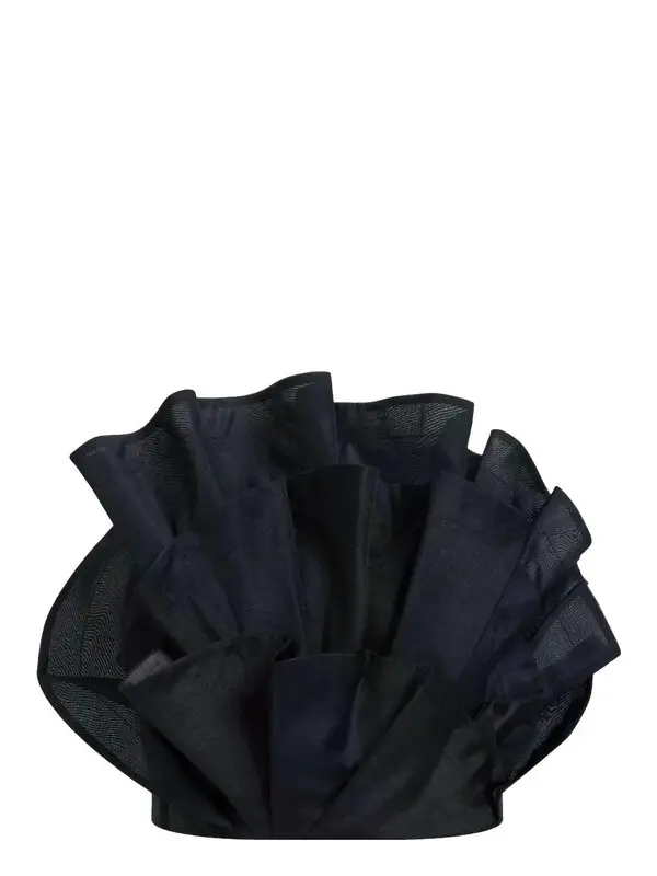Aje Selestia Ruffled Top - Black
