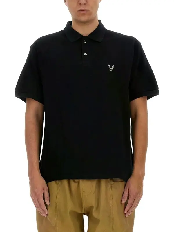 SOUTH2 WEST8 Embroidered Polo Shirt - Black