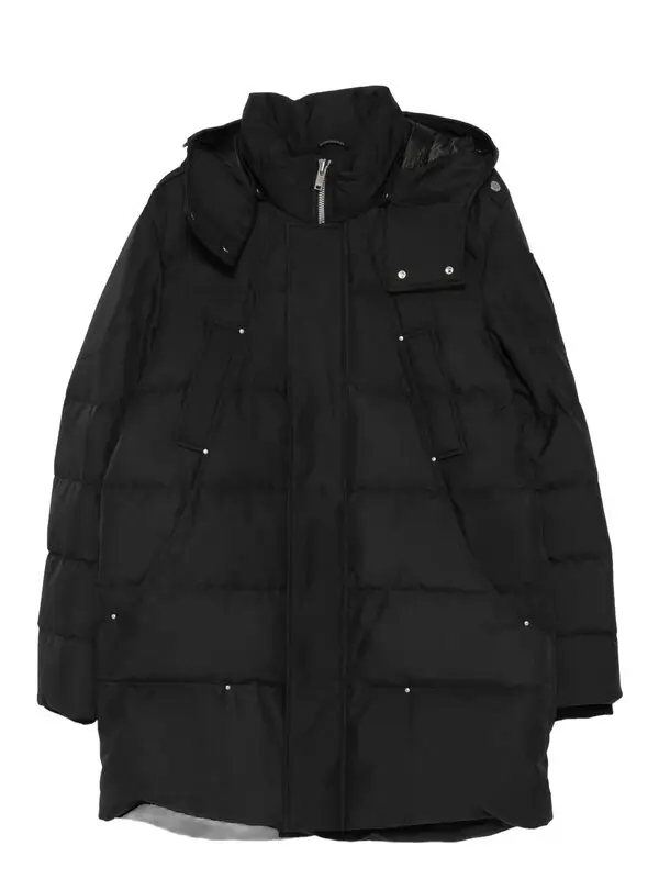 Moose Knuckles Hooded Zip-fastening Coat - Black