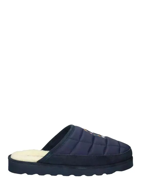 Polo Ralph Lauren Quilted Embroidery Slippers - Blue