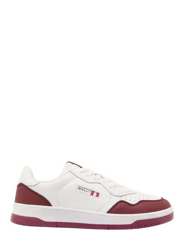 Bally Jasper Ribbon-detail Leather Sneakers - White