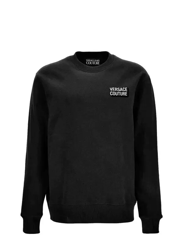 Versace Logo-patch Sweatshirt - Black