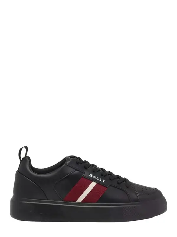 Bally Blayze Ribbon-detail Logo Sneakers - Black