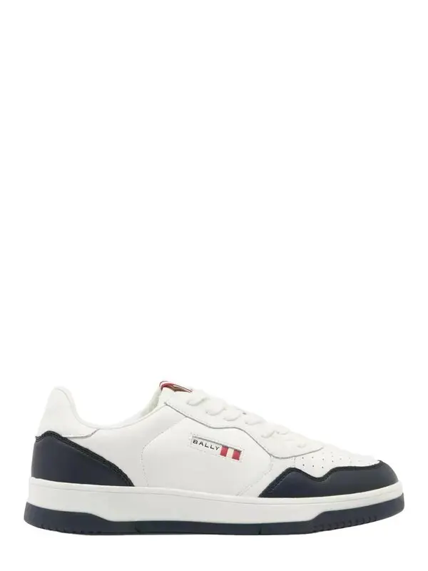 Bally Jasper Ribbon-detail Leather Sneakers - White