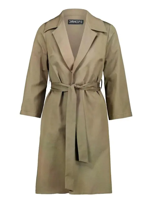 DRHOPE Three-quarter Sleeve Coat - Green