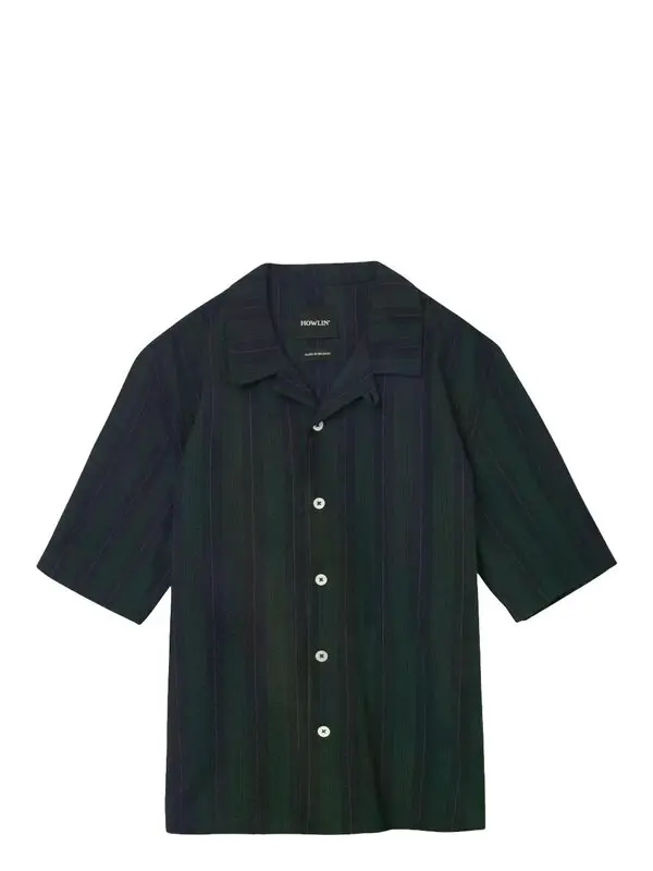Howlin' Striped Short-sleeve Shirt - Blue