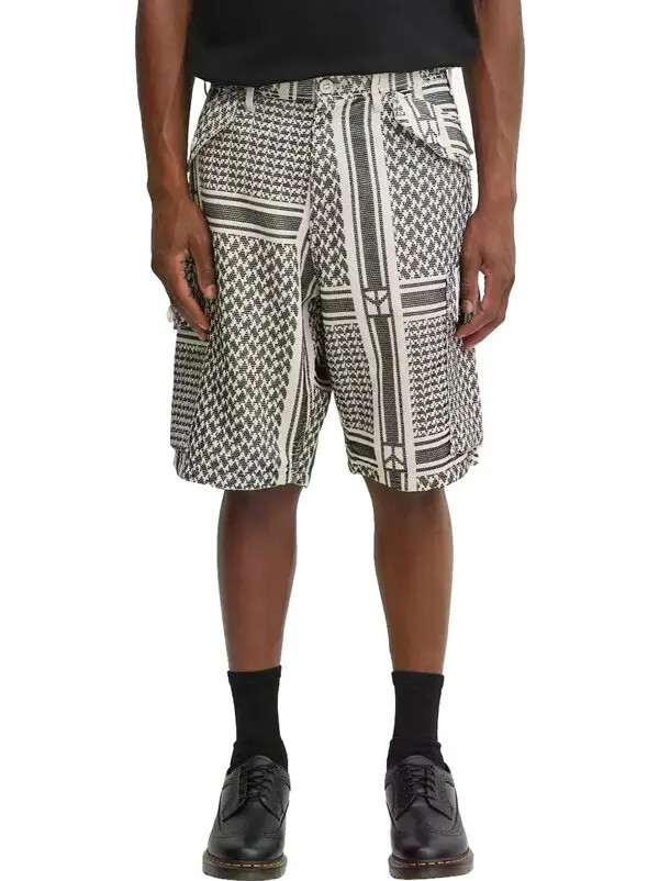NEIGHBORHOOD Patterned Cargo Shorts - White